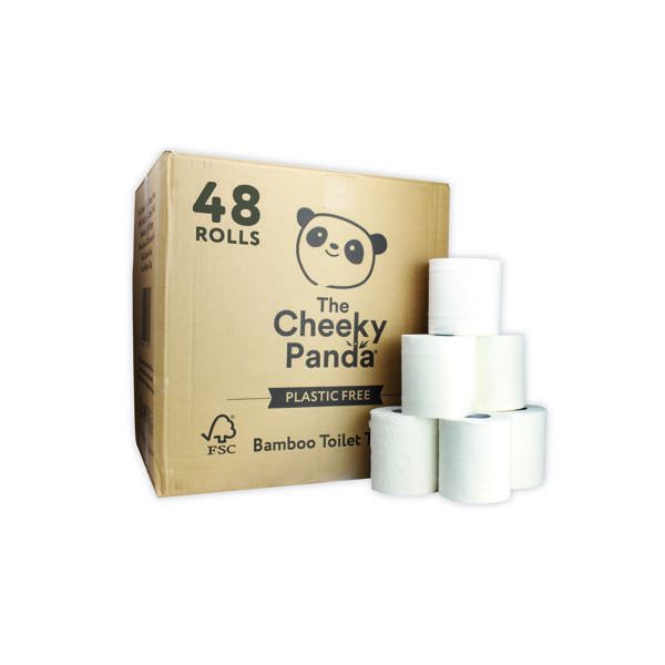 Cheeky Panda 3-Ply Toilet Tissue 200 Sheets (Pack of 48) PFTOILT48 ...