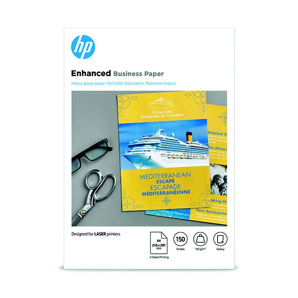 HP White A4 Enhanced Business Paper 150gsm (150 Pack) CG965A | Printer Base