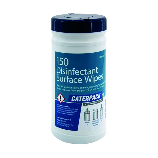 Caterpack Disinfectant Surface Wipes 150 Sheets RY30006 | Printer Base