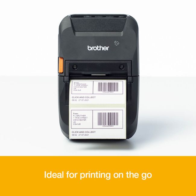 Brother RJ-3250WB Mobile Receipt Label Printer With Battery RJ3250WBLZ1 ...