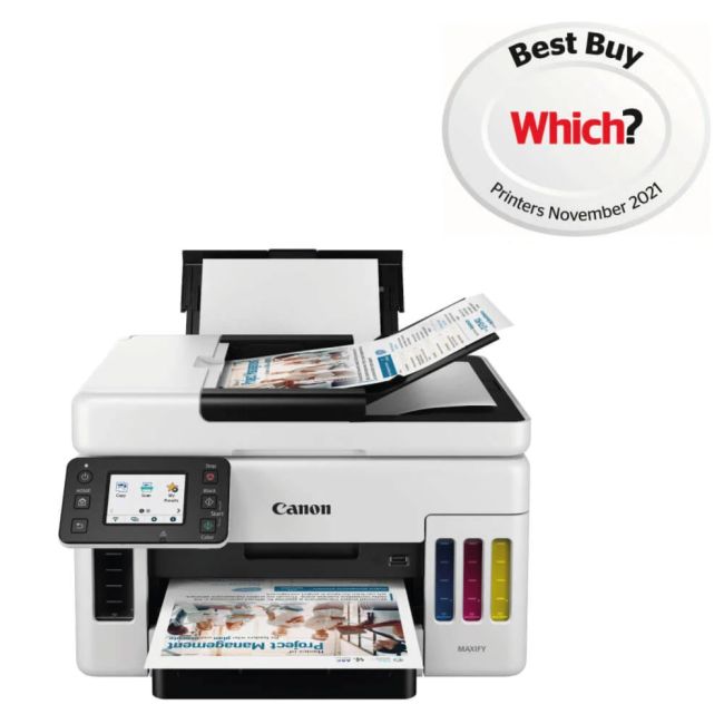 Canon MAXIFY GX6050 A4 Colour Multifunctional Inkjet Printer 4470C008AA ...