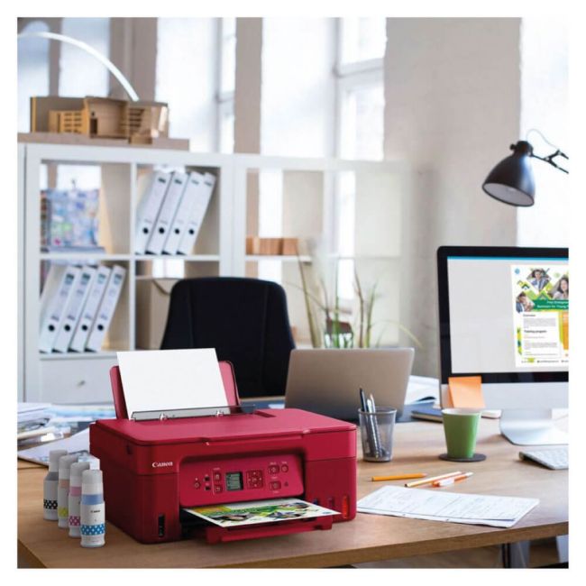 Canon PIXMA G3572 A4 Colour Multifunction Inkjet Printer (Red ...