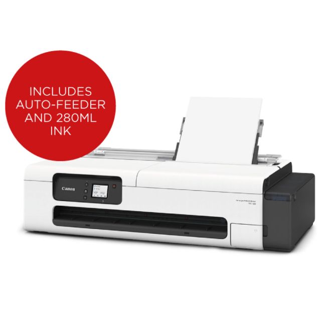Canon imagePROGRAF TC-20 A1 (24") Large Format Inkjet Printer | Printer Base