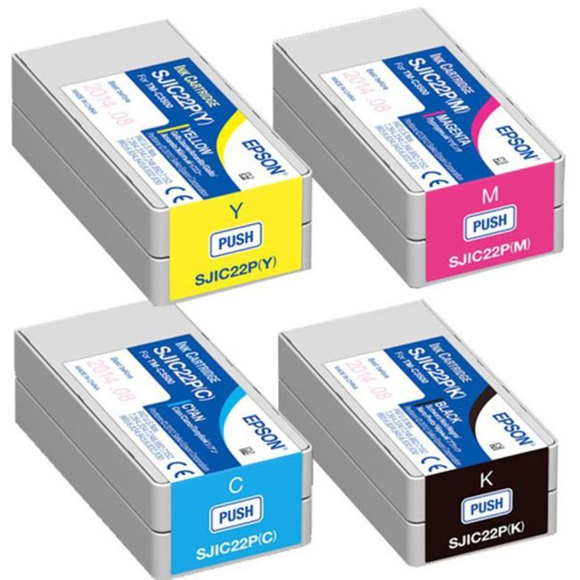 Epson PB-EPSSJIC22P-INKS SJIC22P CMYK Ink Cartridge | Printer Base