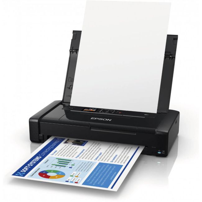 Epson WorkForce WF-110W Portable A4 Colour Inkjet Printer C11CH25401DA ...
