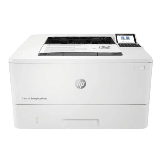 HP LaserJet Enterprise M406DN A4 Mono Laser Printer 3PZ15A | Printer Base