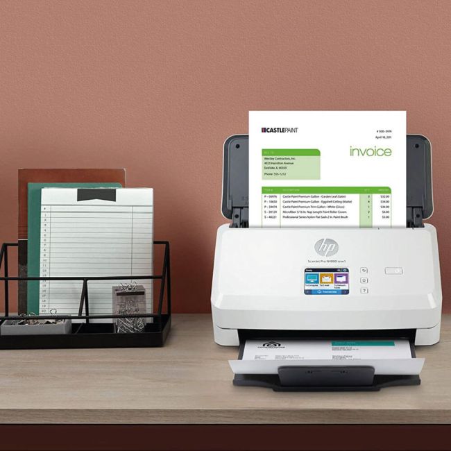 HP ScanJet Pro N4000 SNW1 A4 Sheet-fed Scanner 6FW08A | Printer Base