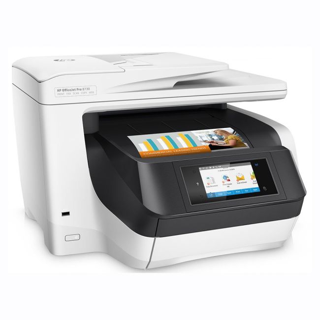HP Officejet Pro 8730 A4 Colour Multifunction Inkjet Printer D9L20A#A80 ...