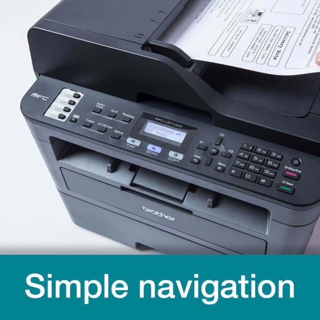 Brother MFC-L2710DN A4 Mono Multifunction Laser Printer MFCL2710DNZU1 ...