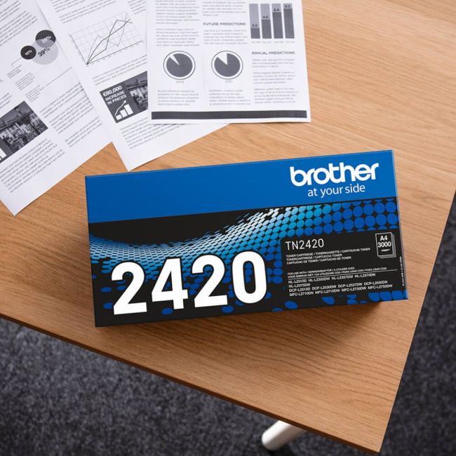 Brother TN2420 High Capacity Black Toner Cartridge (3,000 Pages ...