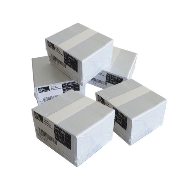 Zebra Premier PVC Card, 30mil (5 Packs x 100) 104523-111 | Printer Base