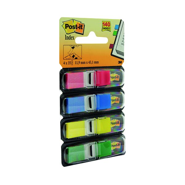 Post-it Small Index 12mm Standard Colours (140 Pack) 683-4 | Printer Base