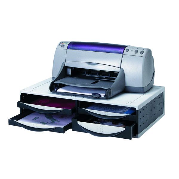 Fellowes Machine Organiser Platinum/Grey 24004 | Printer Base