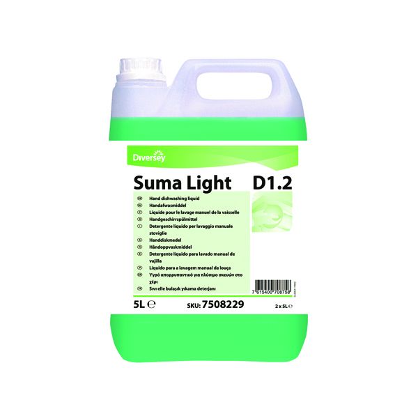 Diversey Suma Light D1.2 Dishwashing Liquid 5L (2 Pack) 7508229 ...