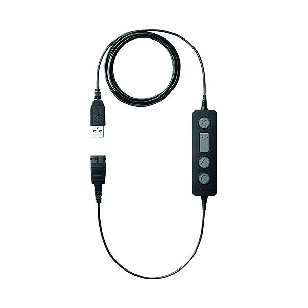Jabra Link 260 USB Adapter for Corded Jabra Quick Disconnect Headsets ...