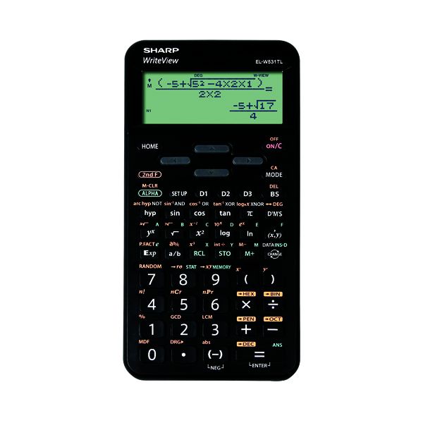 Sharp EL-W5531 Scientific Calculator Black EL-W531TL BBK | Printer Base