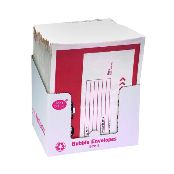 Post Office Postpak Size 5 Bubble Envelopes (40 Pack) 41640 | Printer Base