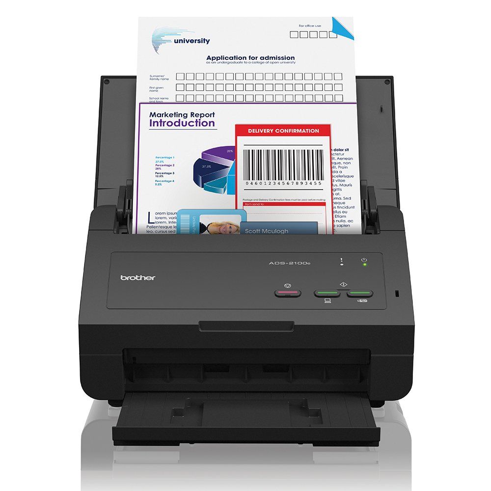 Brother ADS-2100e Desktop Document Scanner ADS2100EZU1 | Printer Base