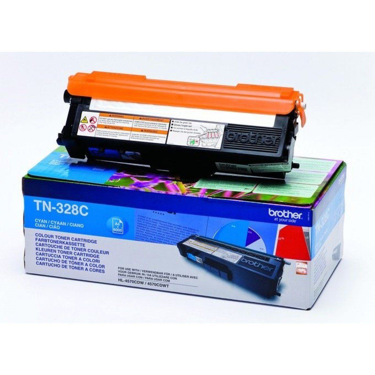 Brother TN-328C Extra High Yield Cyan Toner TN328C | Printer Base