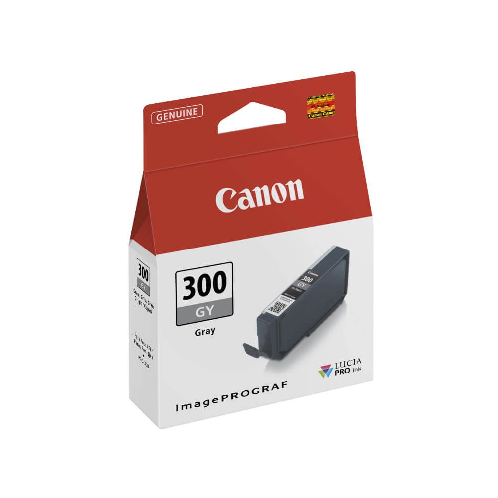 Canon PFI-300 GY Grey Ink Cartridge (14ml) 4200C001 | Printer Base