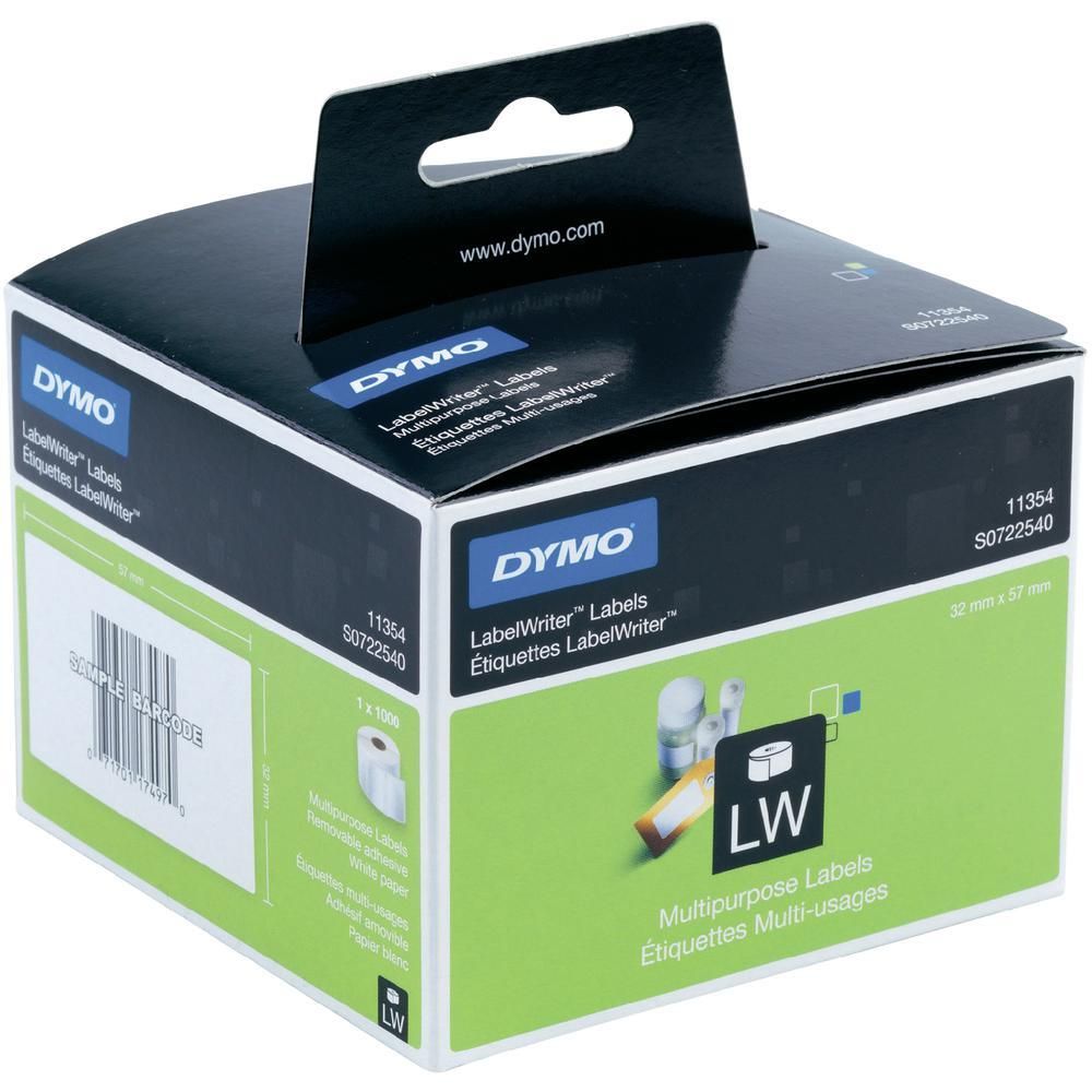 DYMO 11354 - Removable Multipurpose Labels 57x32mm S0722540 | Printer Base