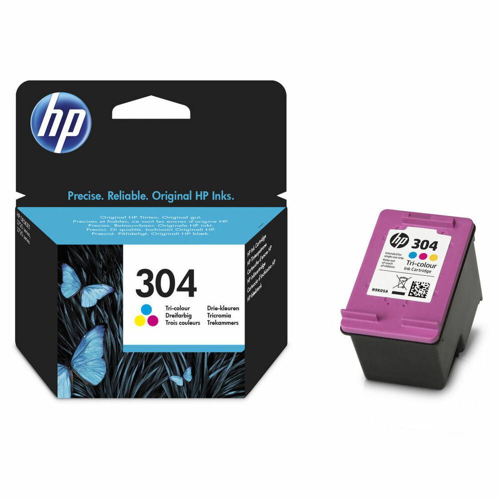HP 304 Standard Yield Tri-Colour Ink Cartridge Multipack (120 Pages ...