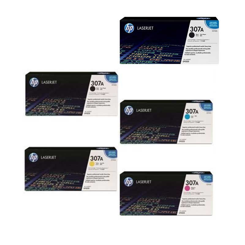 HP 307 1 x CMY + 2 x Black Standard Yield Toner Cartridges Multipack ...