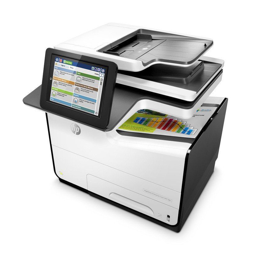 HP PageWide Enterprise Color MFP 586f A4 Multifunction Inkjet Printer ...