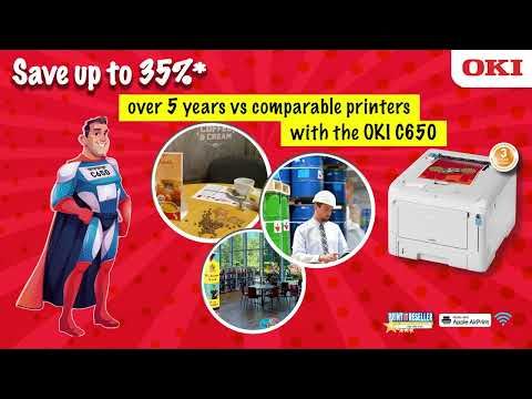 OKI C650 A4 Colour Laser Printer 09006143 | Printer Base