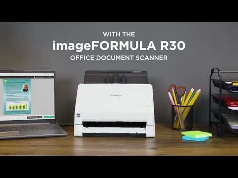 Canon imageFORMULA R30 A4 Document Scanner | Printer Base
