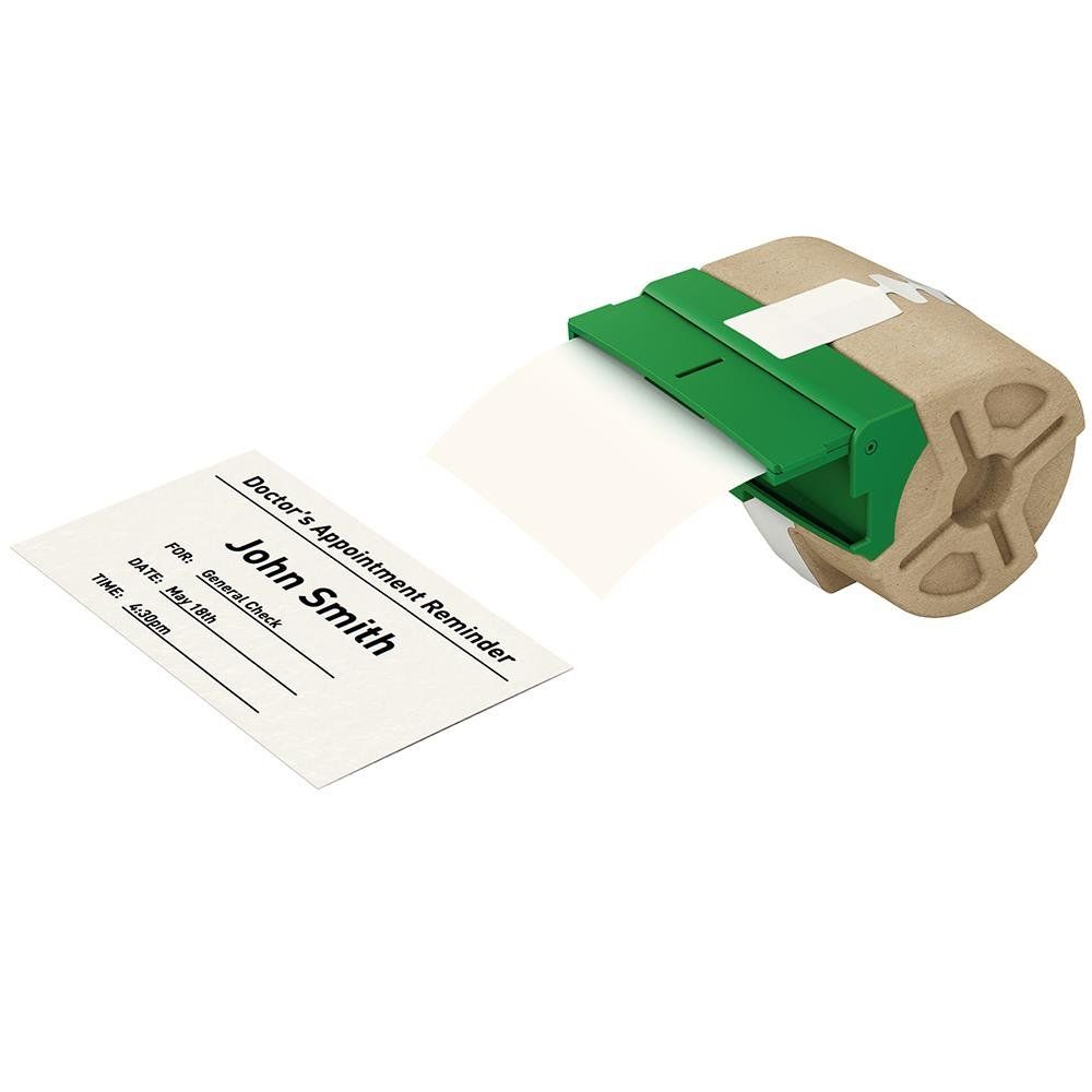 Leitz 70190001 White Continuous Card Stock Label Cartridge 88mm x 22m ...