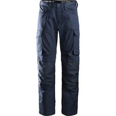 Snickers 6801 Navy Work Trousers Kneepad Pockets 41S | Printer Base