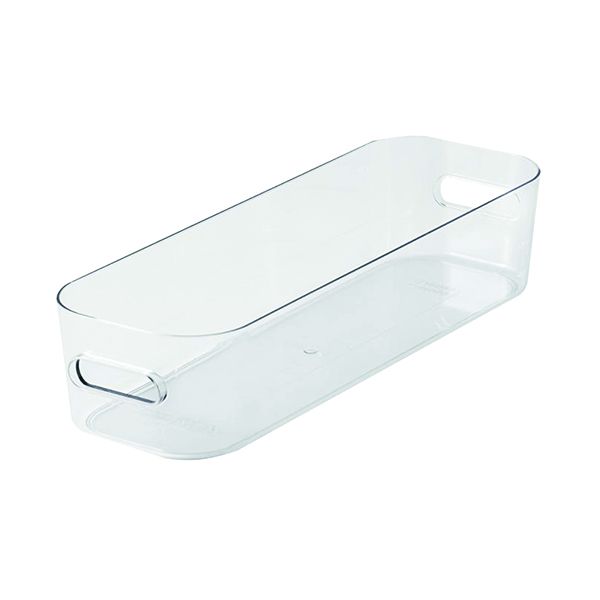 SmartStore Compact Storage Box Slim 94x291x61mm 1.3L Clear 11290 Printer Base