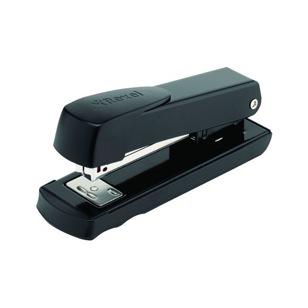 Rexel Meteor Half Strip Stapler 20 Sheet Black 2100019