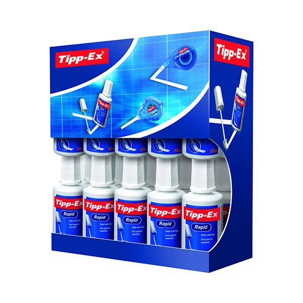 Tipp Ex Rapid Correction Fluid 20 Pack 895950