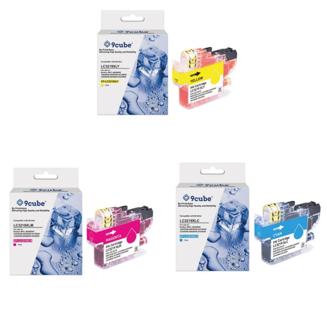 Compatible Brother LC3219XL CMY 3 Ink Cartridge Multipack