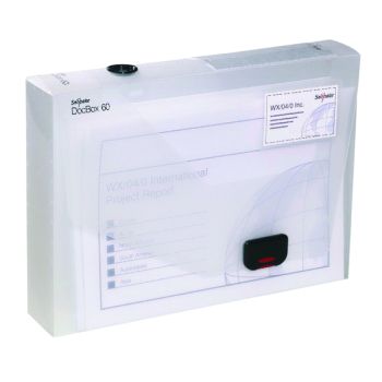 Snopake 25mm Document Box A4 Clear 12849 | Printer Base