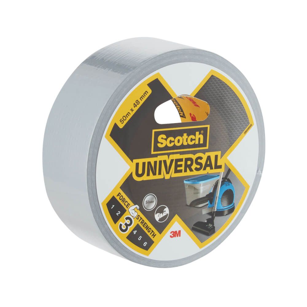 Scotch Universal Duct Tape Silver 48 mm x 50m | Printer Base