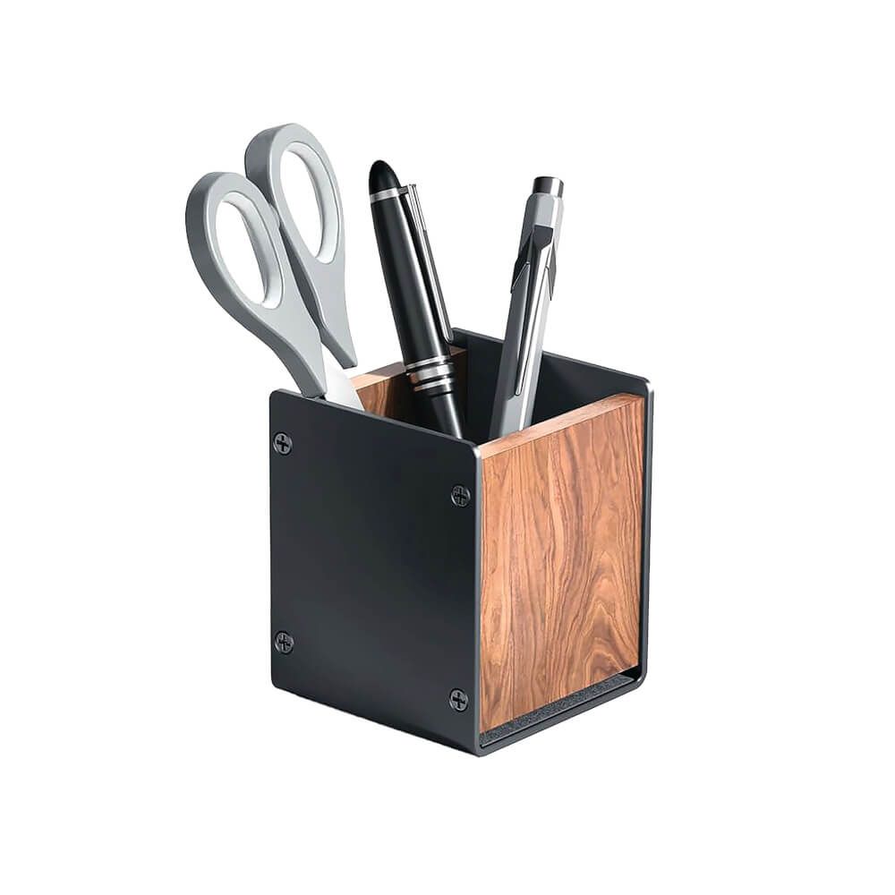 Alba ODCUP W Pen Holder Black/Walnut | Printer Base
