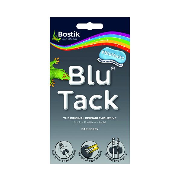 Bostik Blu Tack Grey 68g (Pack of 12) 30619627 | Printer Base