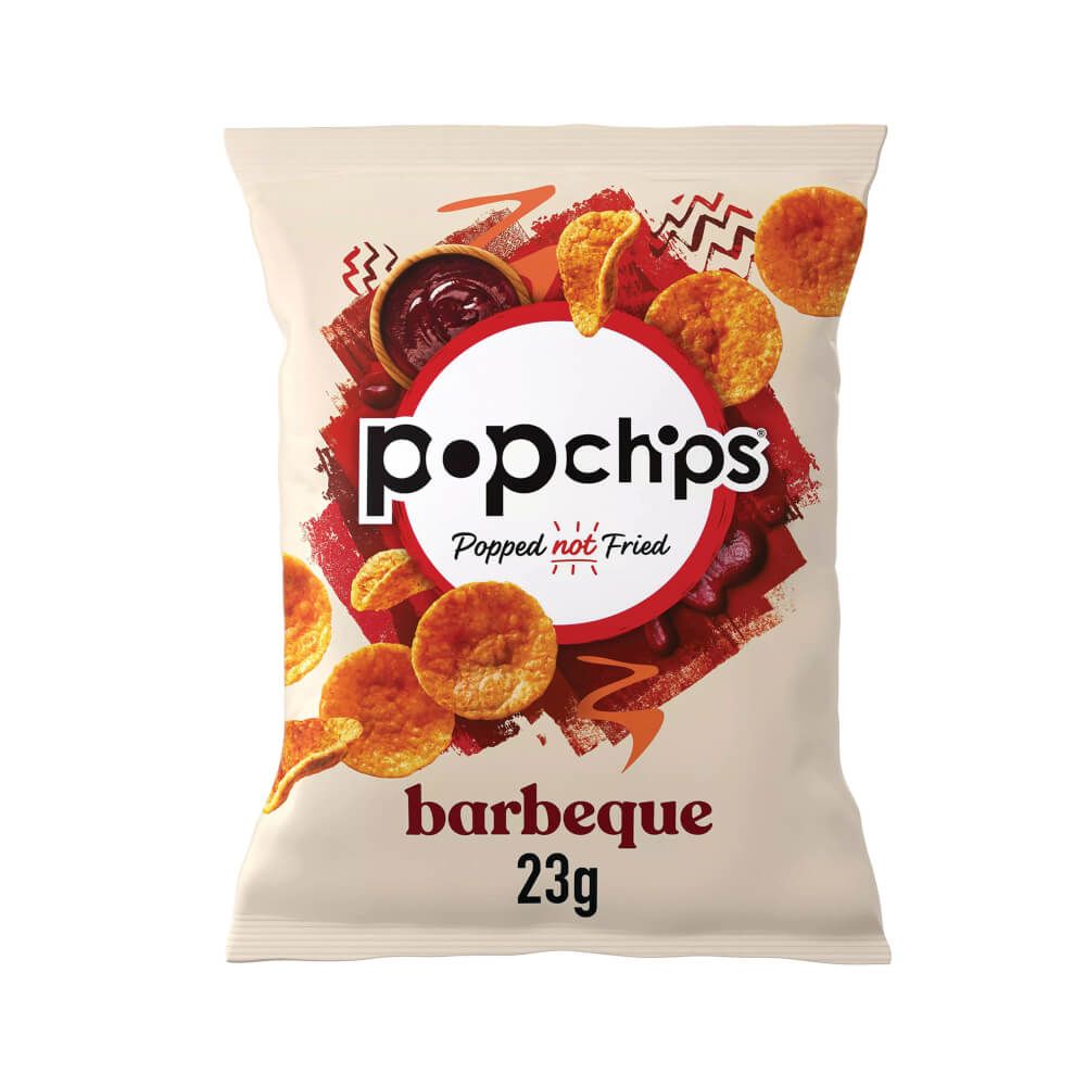 Popchips Barbeque 23g (Pack of 24) - 701429 | Printer Base