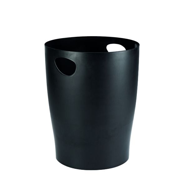 Contour Ergonomics Waste Paper Bin Black CE06113 | Printer Base