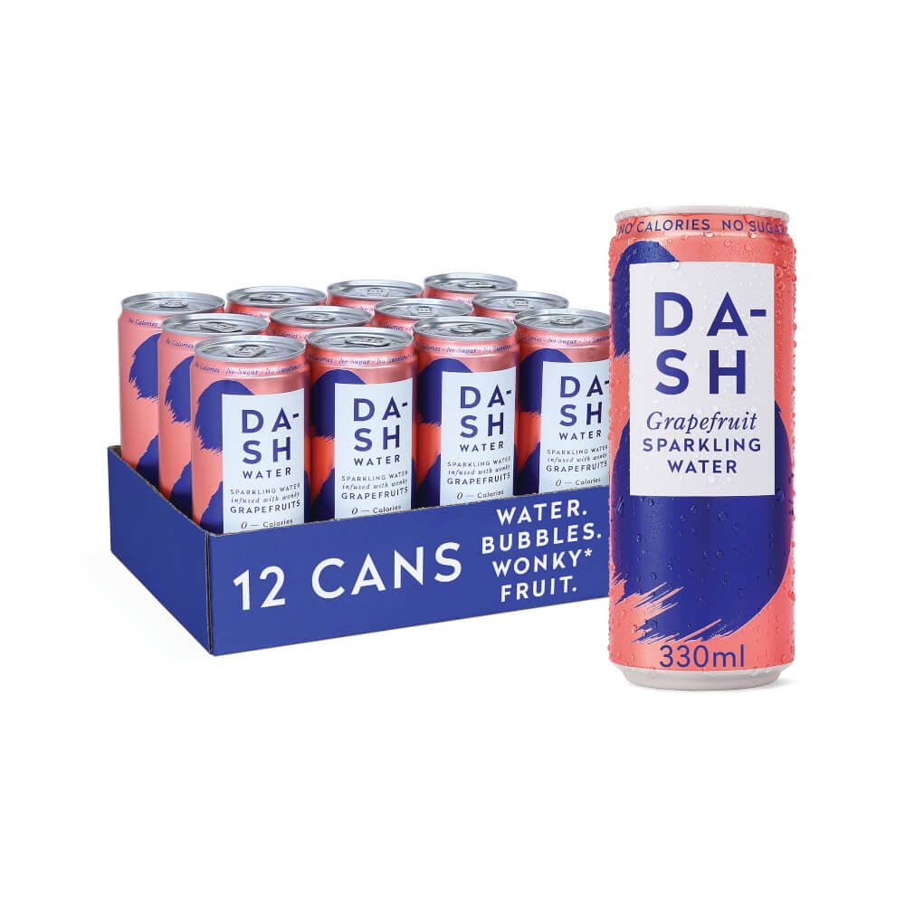 Dash Water Grapefruit 330ml Can (Pack 12) DBL008 | Printer Base