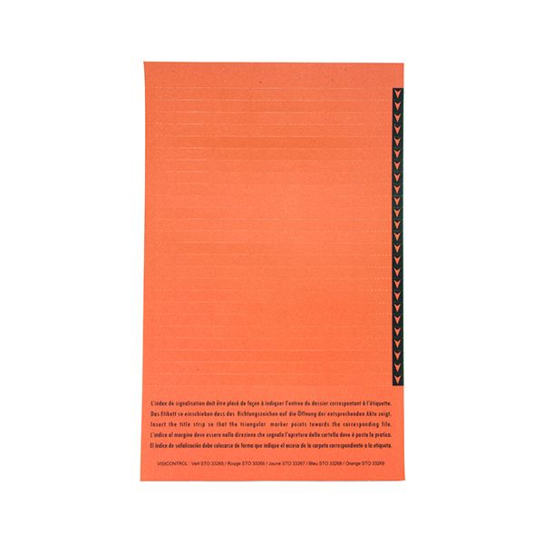 Esselte Orgarex Lateral Insert White With Orange Tip (250 Pack) 326900 ...