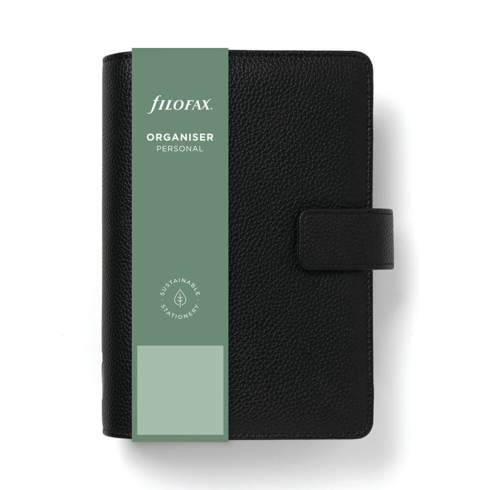 Filofax Camden Personal Organiser Black 26-022403 | Printer Base