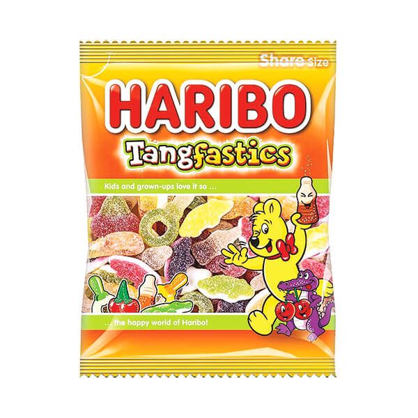 Haribo Tangfastics Sweets Bag 160g (Pack of 12) 145800 | Printer Base
