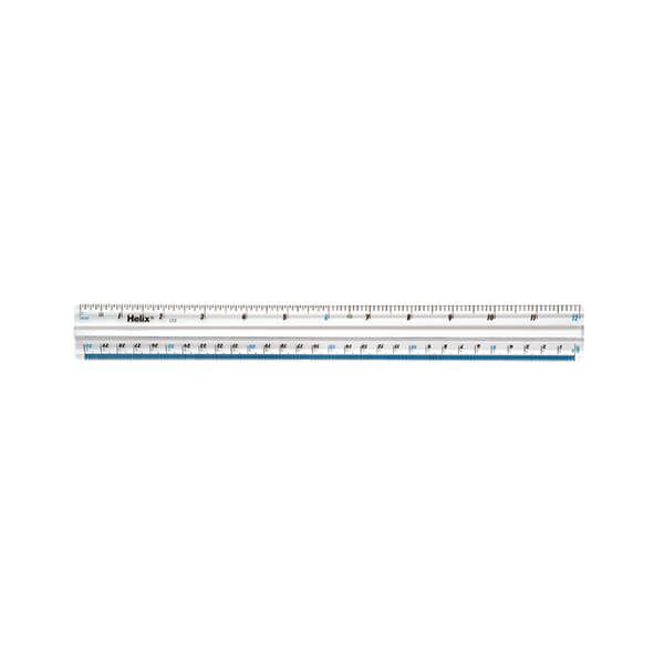 Helix Shatter Resistant Fingergrip Ruler 30cm (Pack of 10) L12080 ...