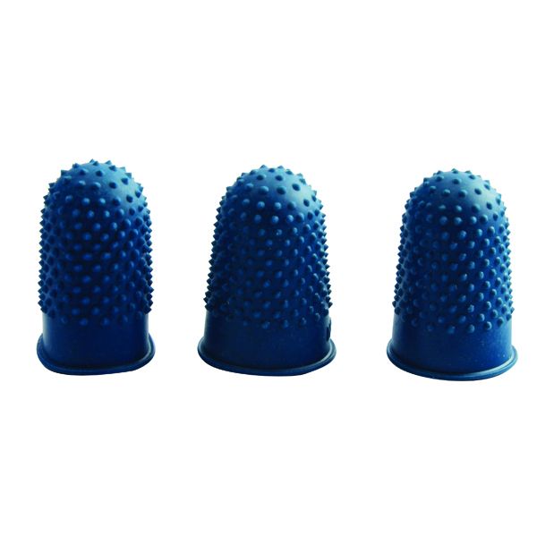 Q-Connect Thimblettes Size 1 Blue (12 Pack) KF21509 | Printer Base