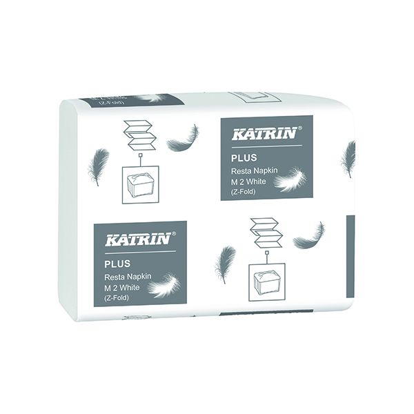 Katrin Resta Napkin M2 2-Ply White 140 Sheet (15 Pack) 31474 | Printer Base