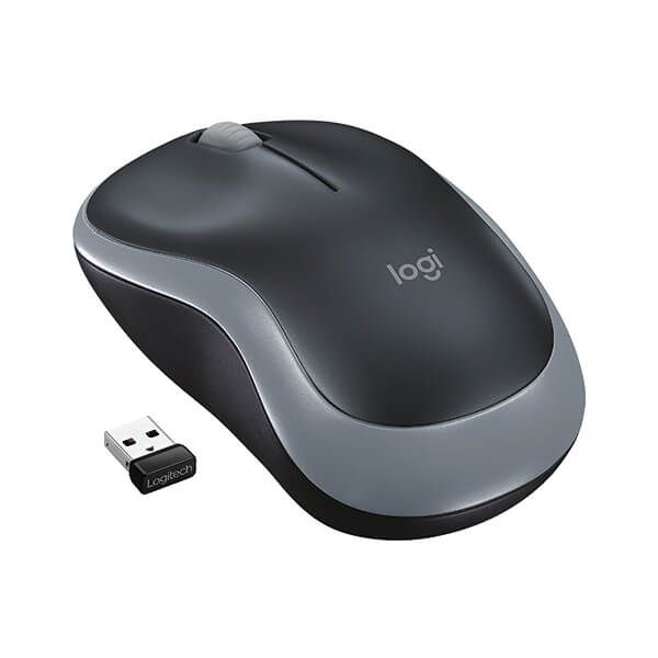 Logitech M185 Wireless Optical Mouse Ambidextrous Grey 910-002238 ...